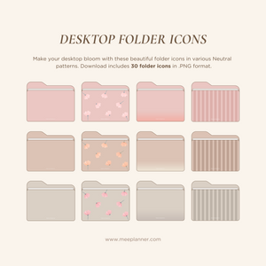 30 Neutral Desktop Folder Icons 9802090676507